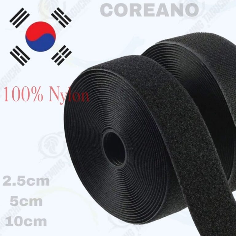 Pega Pega Coreano NEGRO 2.5cm, 5cm, 10cm – Cinta De Velcro Negro Para ...